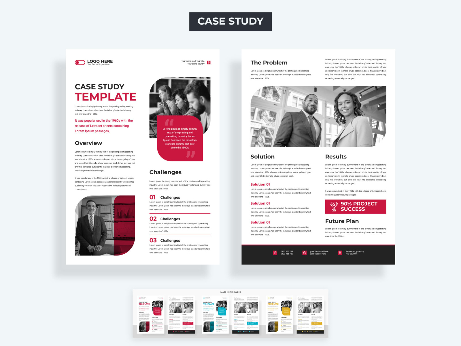 Case study flyer template by Tanmoy Topu on Dribbble