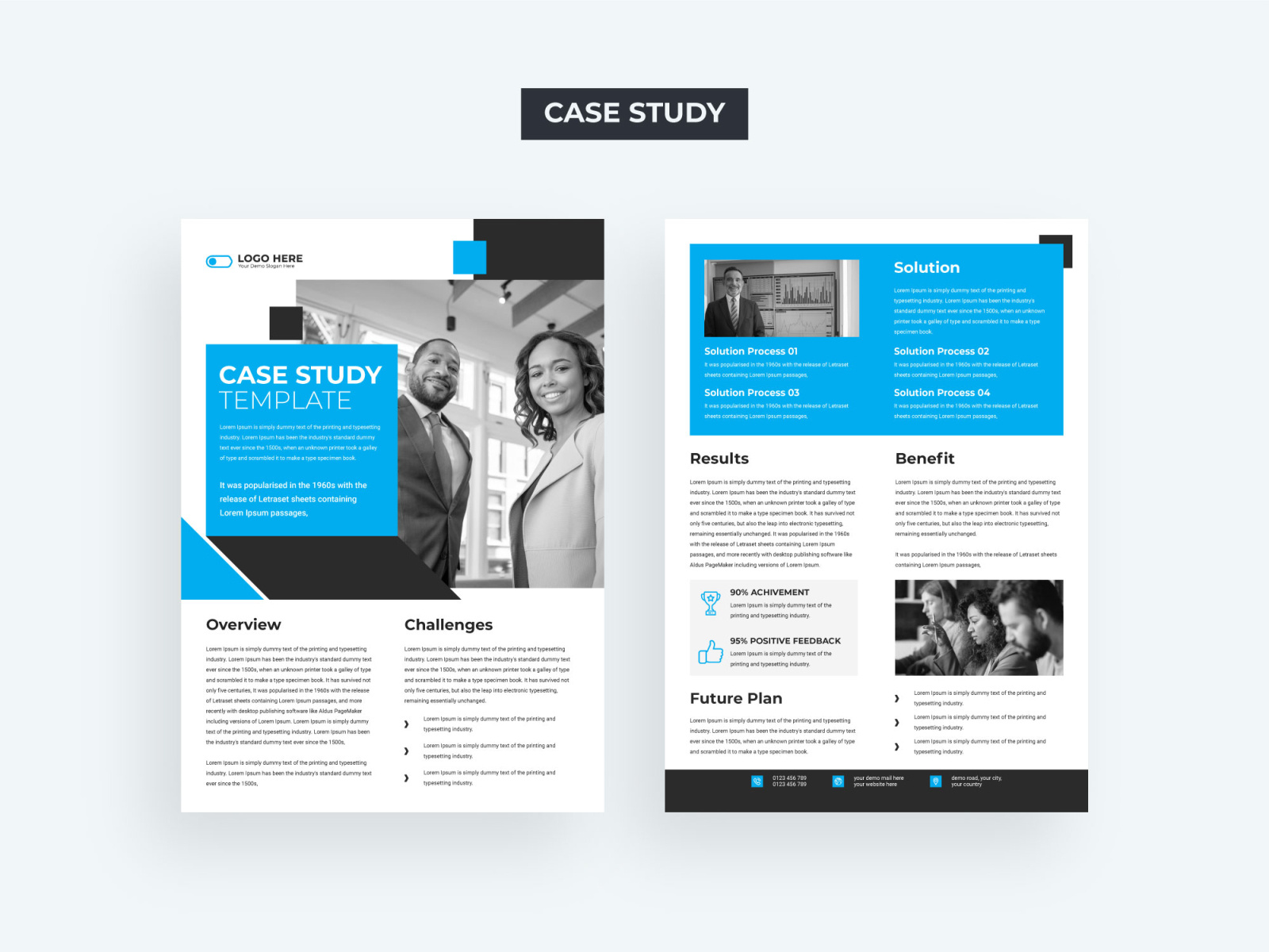 Case Study flyer template by Tanmoy Topu on Dribbble