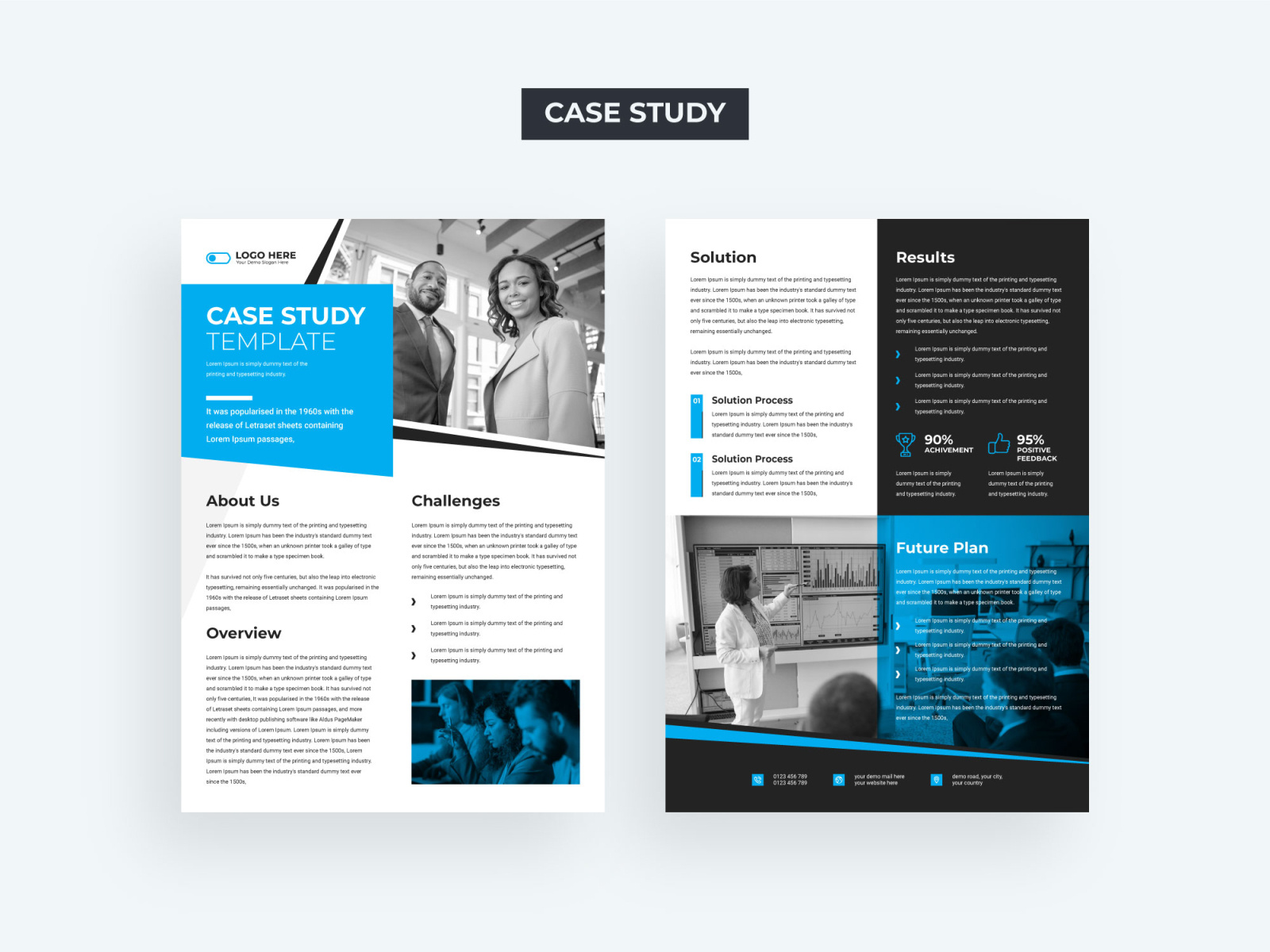 Case Study flyer template by Tanmoy Topu on Dribbble