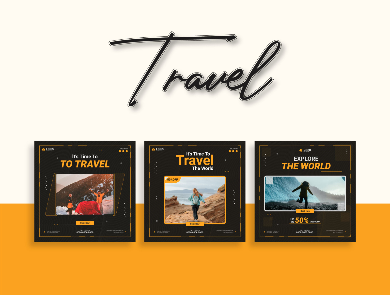 Travel Banner Social Media Instagram Post Banner Ads by Tanmoy Topu on ...