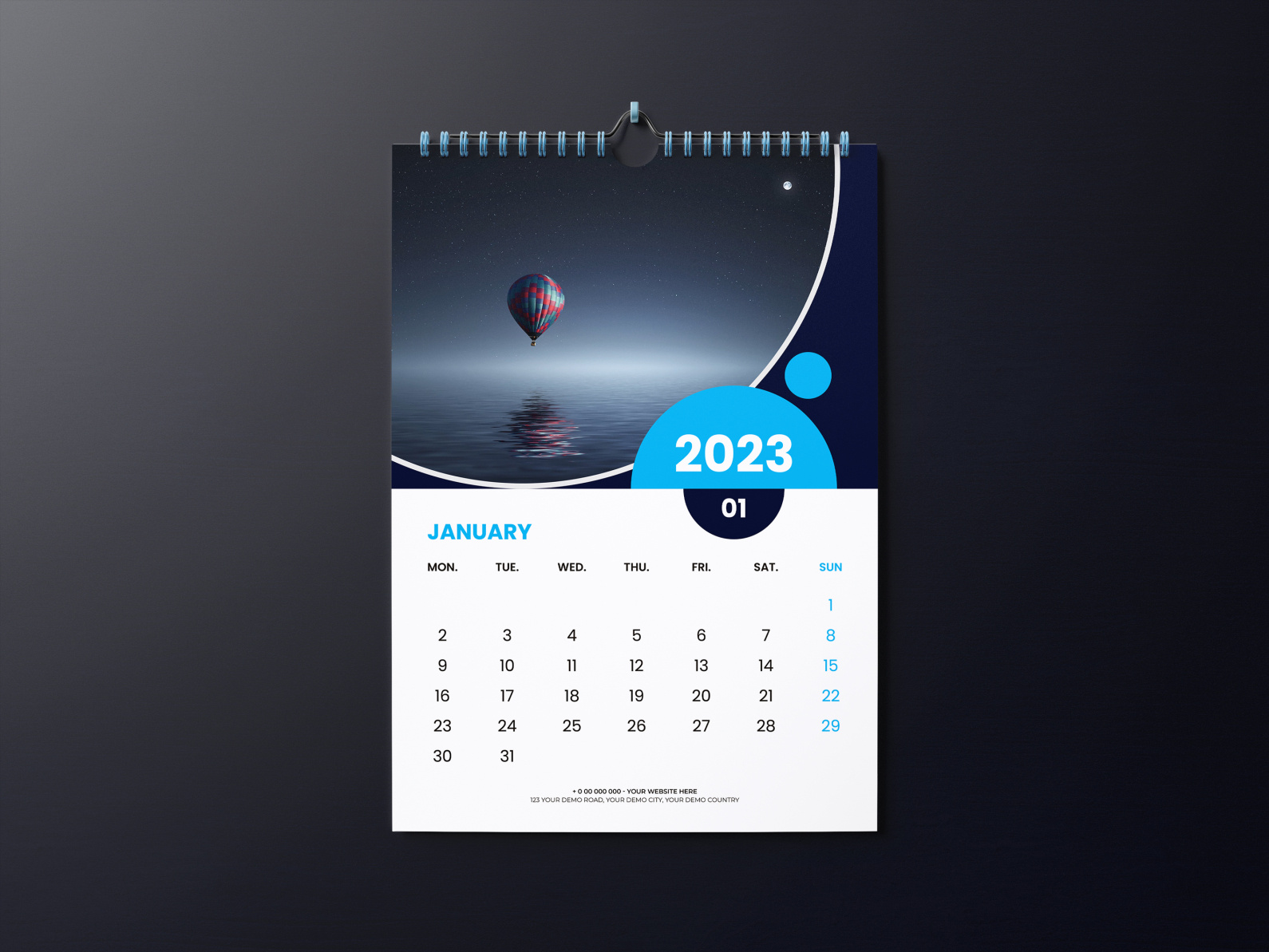 2023 12 page calendar design template by Tanmoy Topu on Dribbble