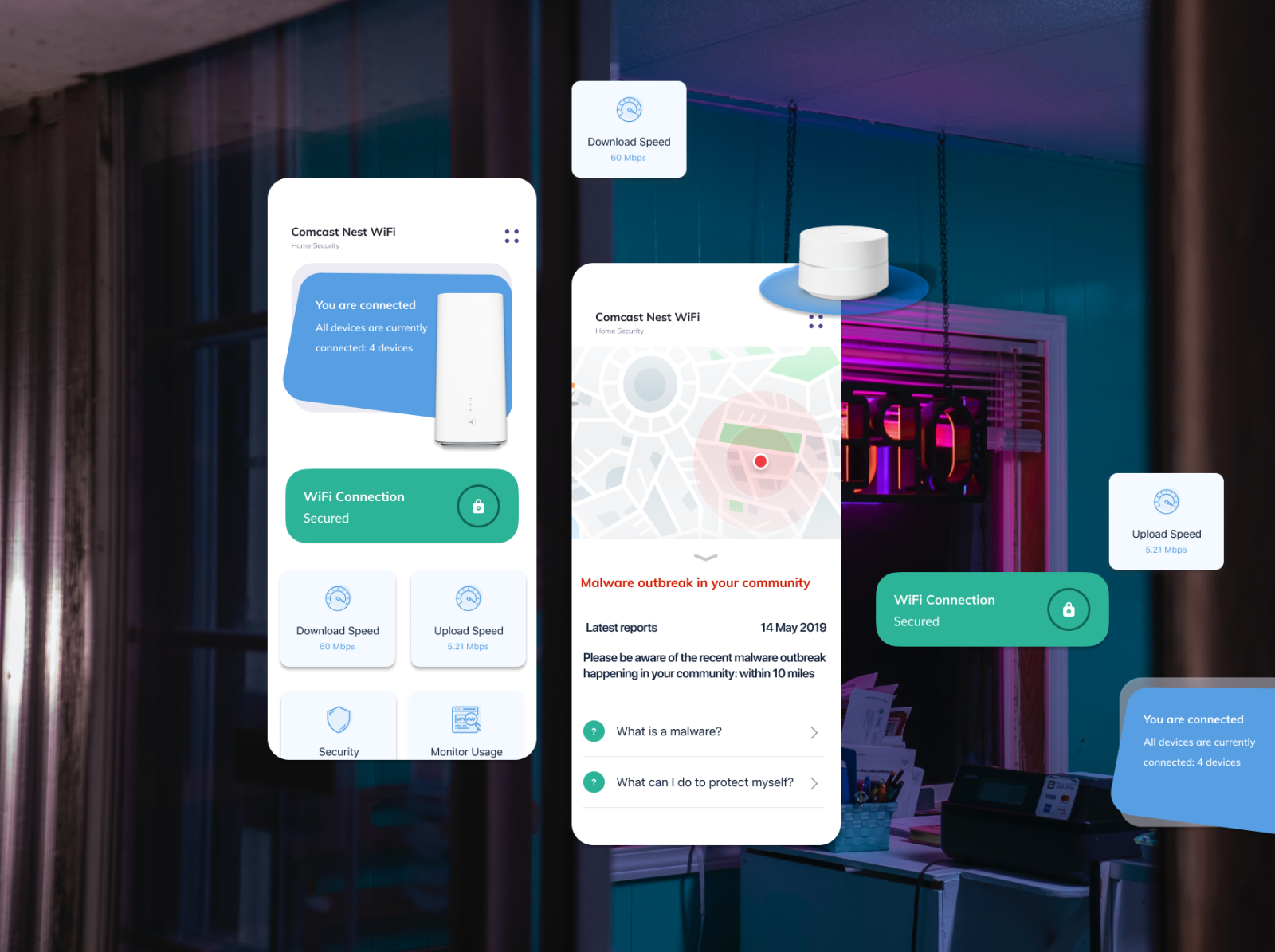 Home WiFi Pod App by Carlo Sugatan on Dribbble