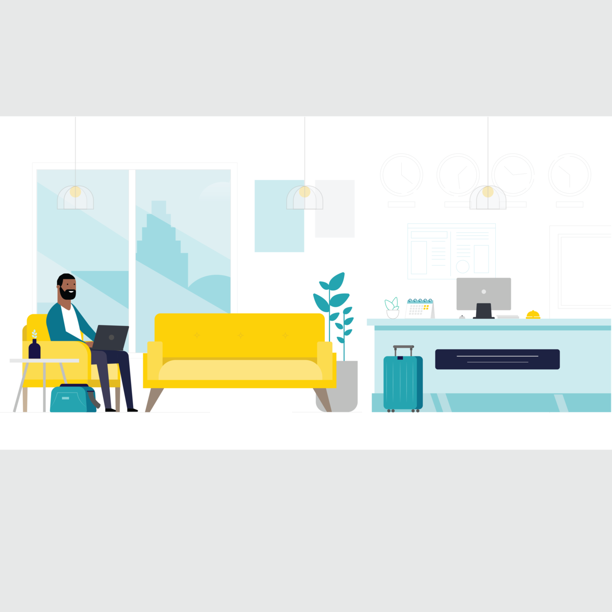 Working Remotely: Illustrated Scenes by Tiana on Dribbble