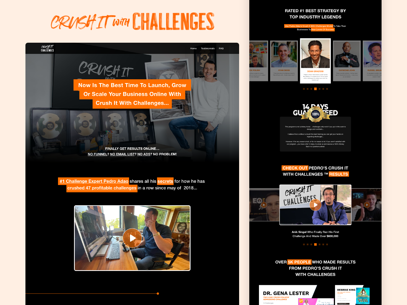 Crush It With Challenges Redesign Concept by Jayson Clarit on Dribbble
