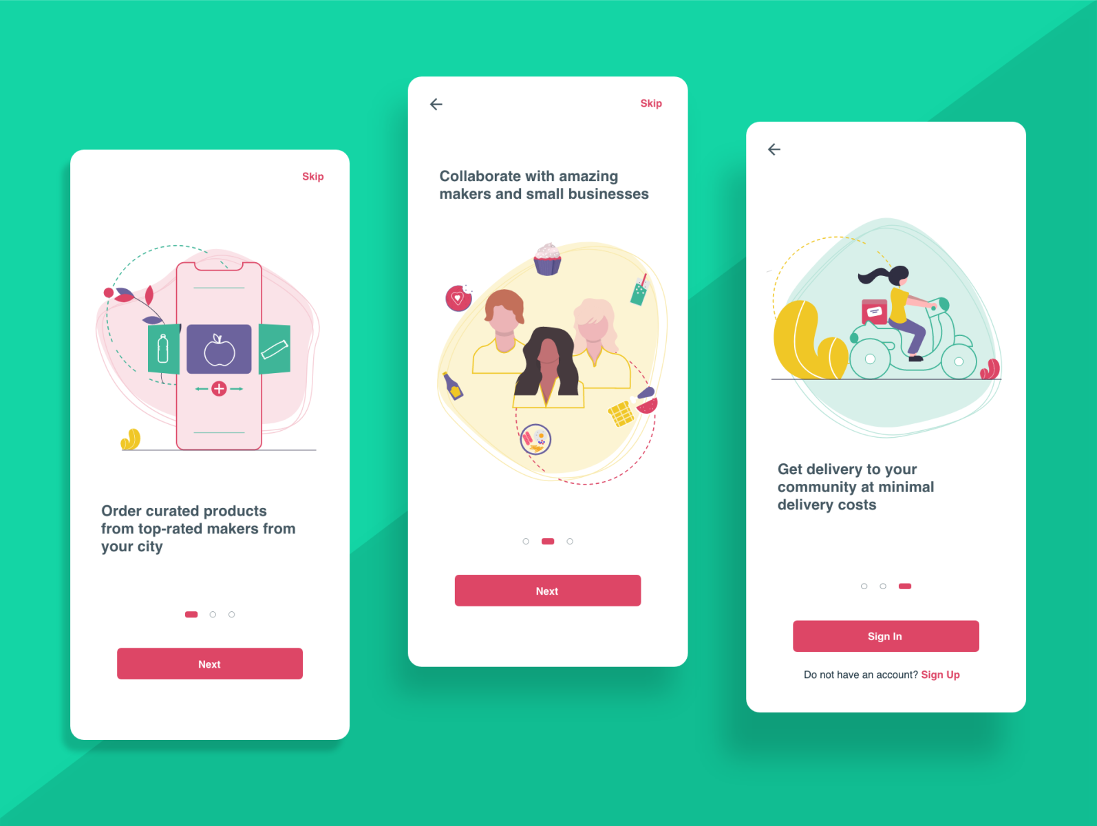 Introductory screen by Jyotsana Singh on Dribbble