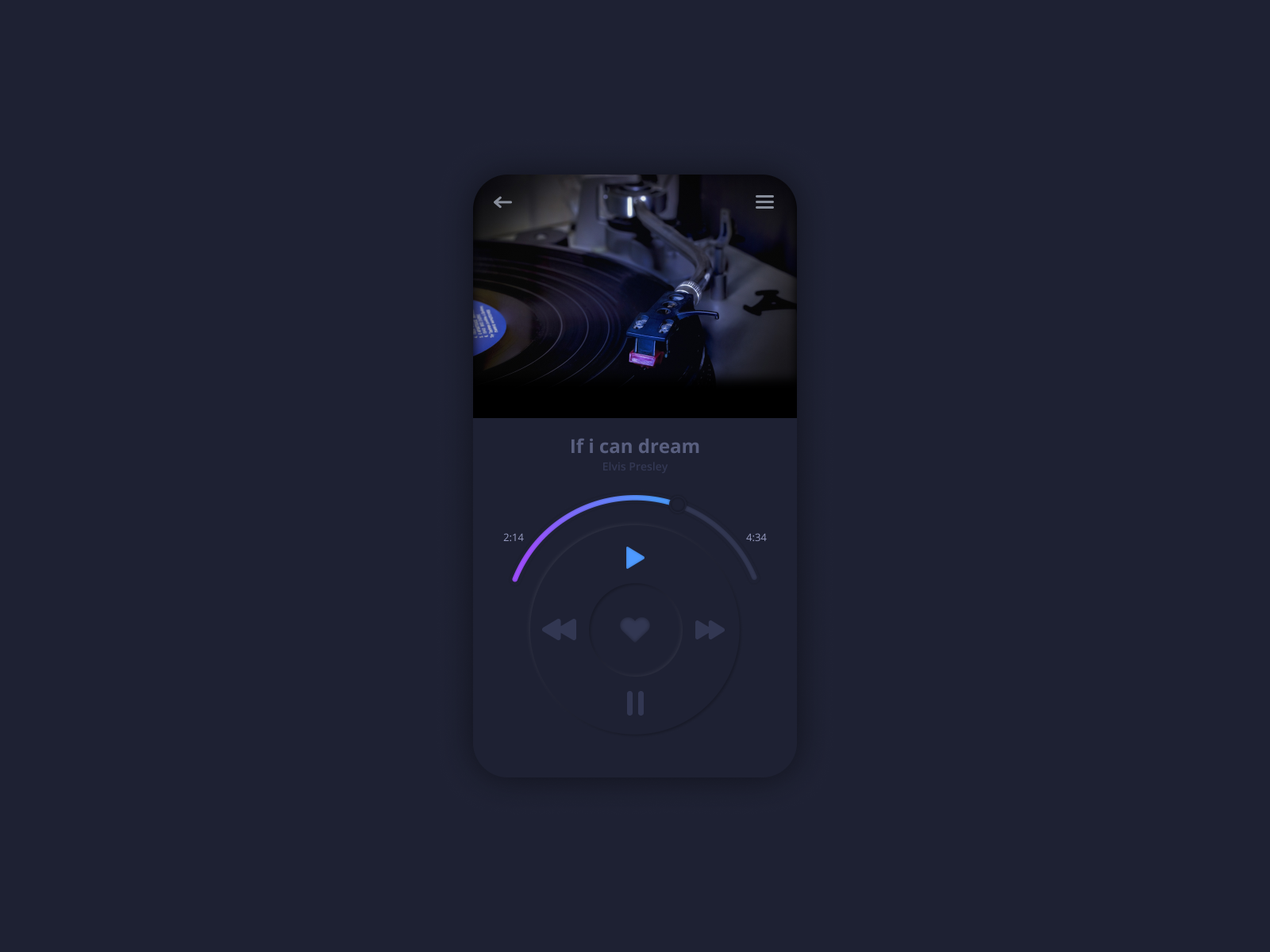Neumorphism Music Player by Michał Roj on Dribbble