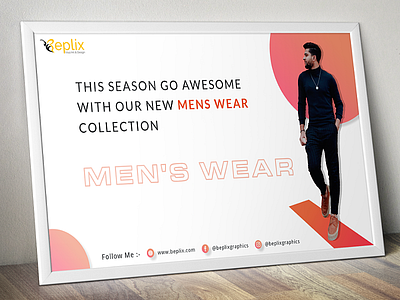 Men's Fashion Poster Design by Sunil Solanki on Dribbble