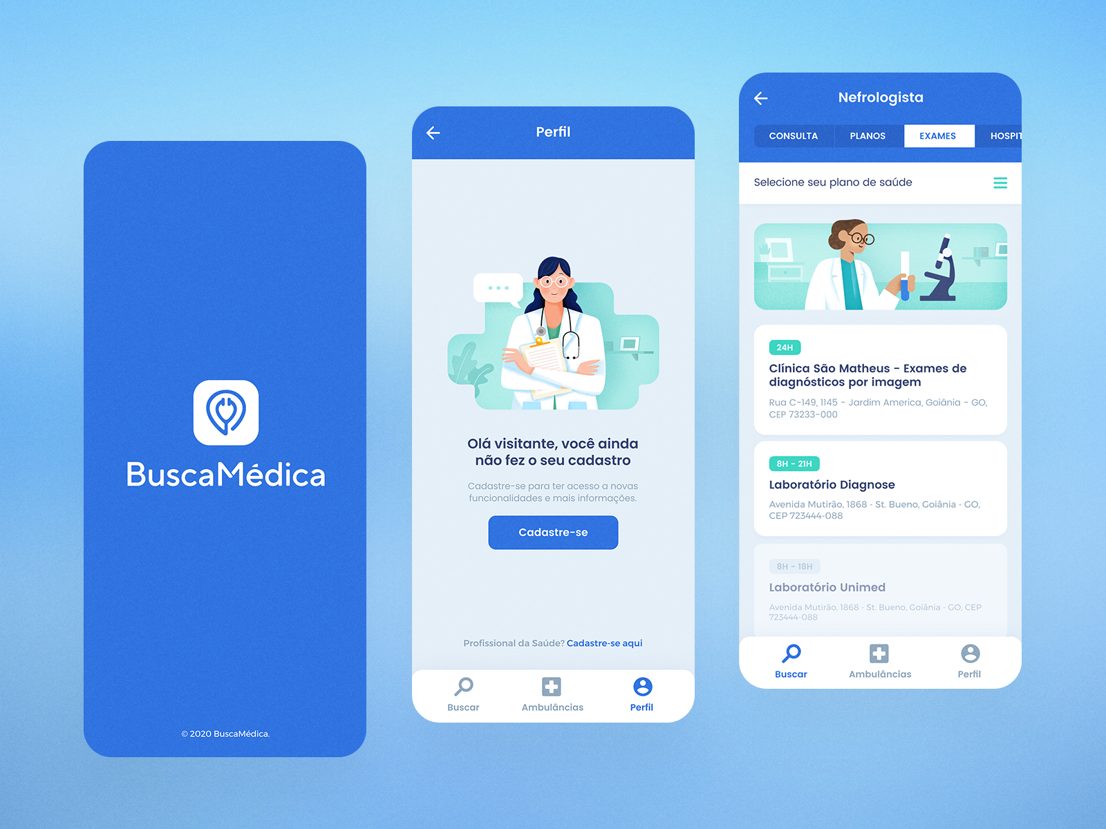 BuscaMédica App by Diego Souza on Dribbble