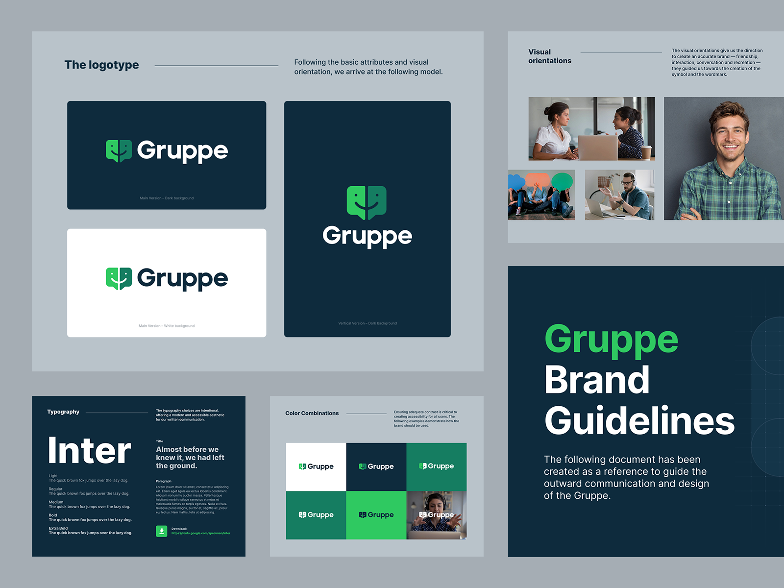 Gruppe Logo Design by Diego Souza on Dribbble