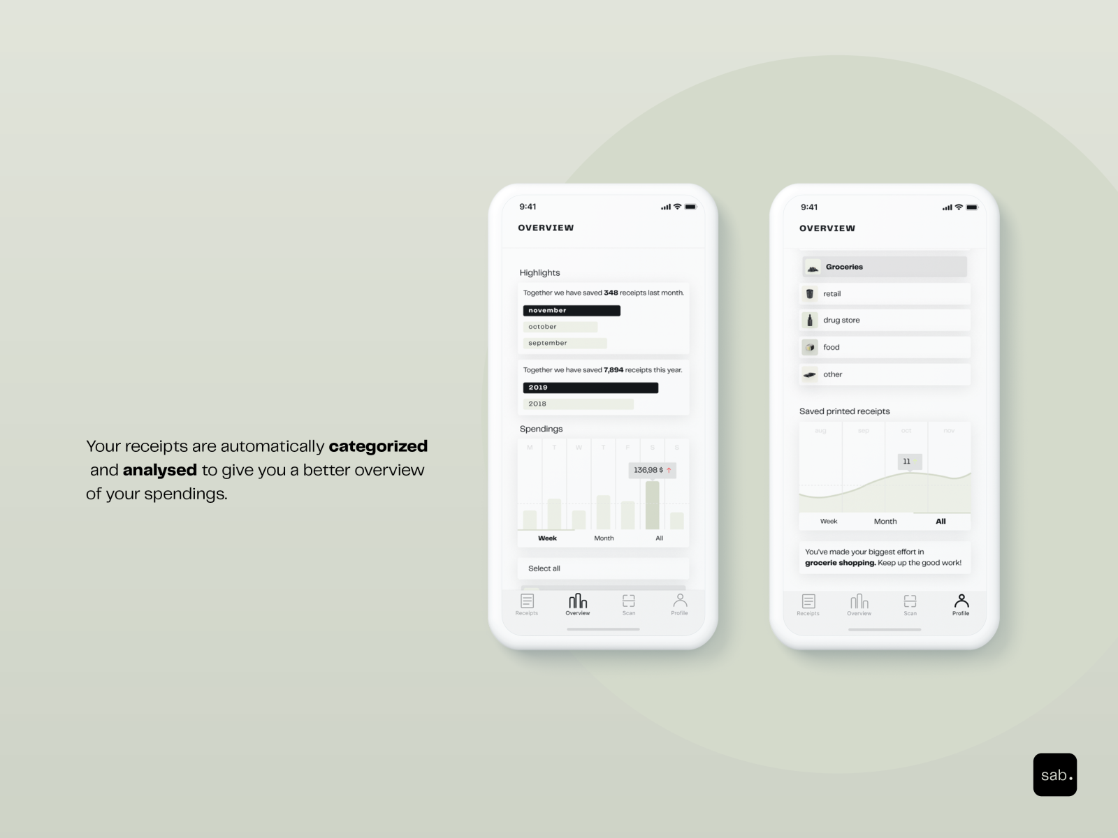 sab - digital receipts by Lea Filipovic on Dribbble