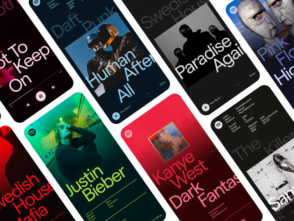 Spotify — Layout Exploration by Jurica Koletic for Studio Size on Dribbble