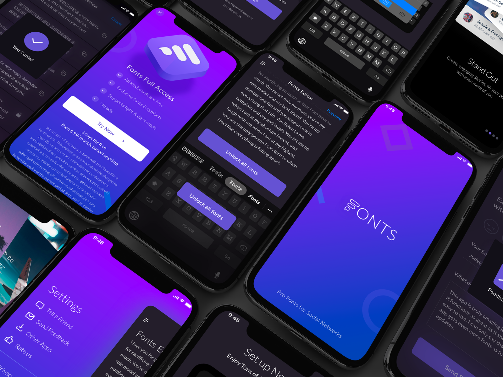 Fonts For Social Networks by Sarah Ragab on Dribbble