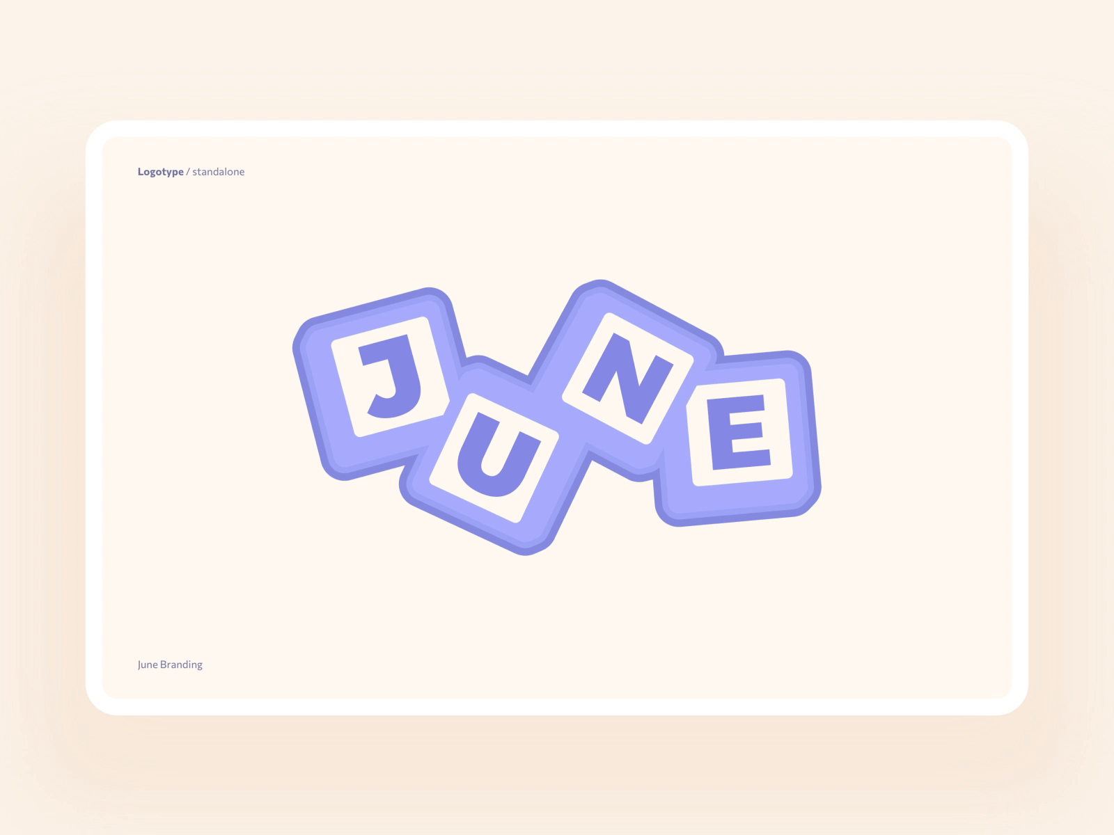 June Branding • Logo by Juliette Lagache for June on Dribbble