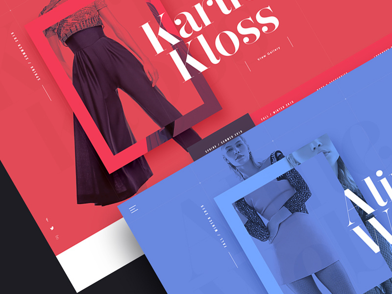 Fashion Butique - homepage sneak peek by kreativa on Dribbble