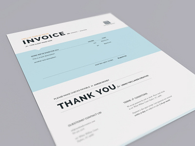 Two Lands Creative Invoice by Aaron Dickey on Dribbble