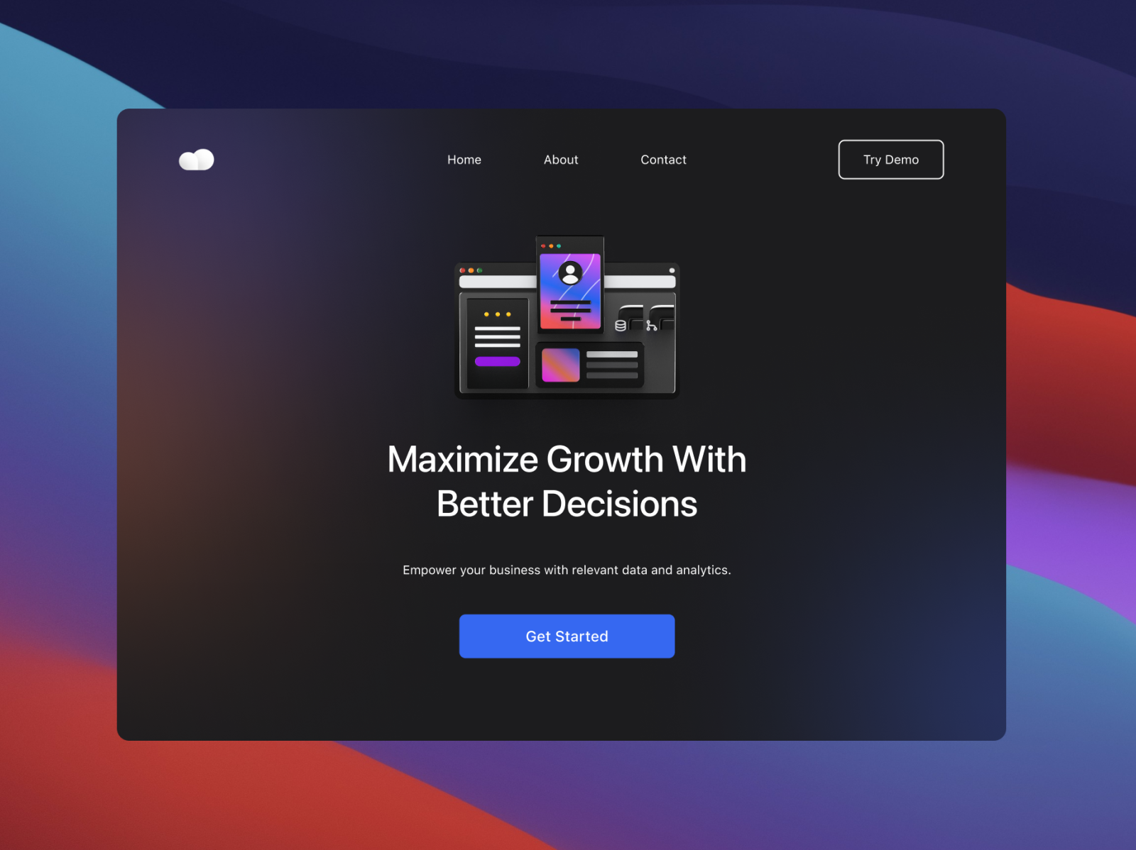 Landing Screen by Gio Lucero on Dribbble