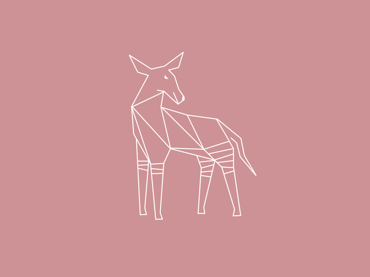 Geometric Okapi Logo by mariacecilia on Dribbble