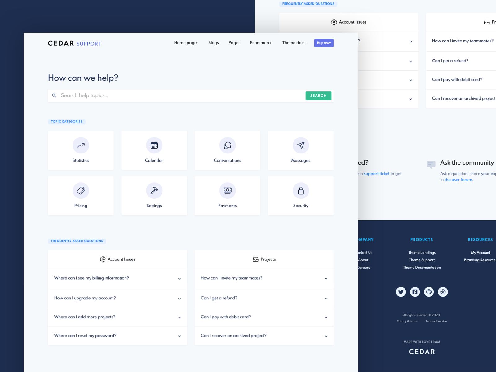 Customer help center by Erick Alvarez on Dribbble