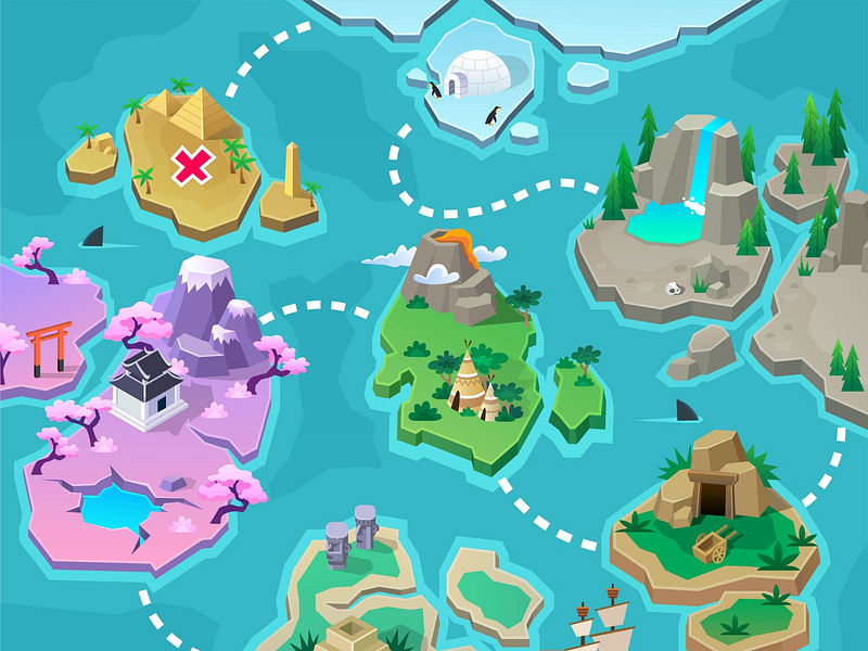 Game Map by Phich on Dribbble