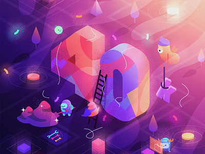 40k by Ghani Pradita for Paperpillar on Dribbble