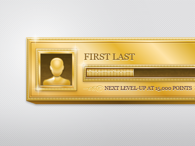 Gold UI by Ryan Putnam on Dribbble
