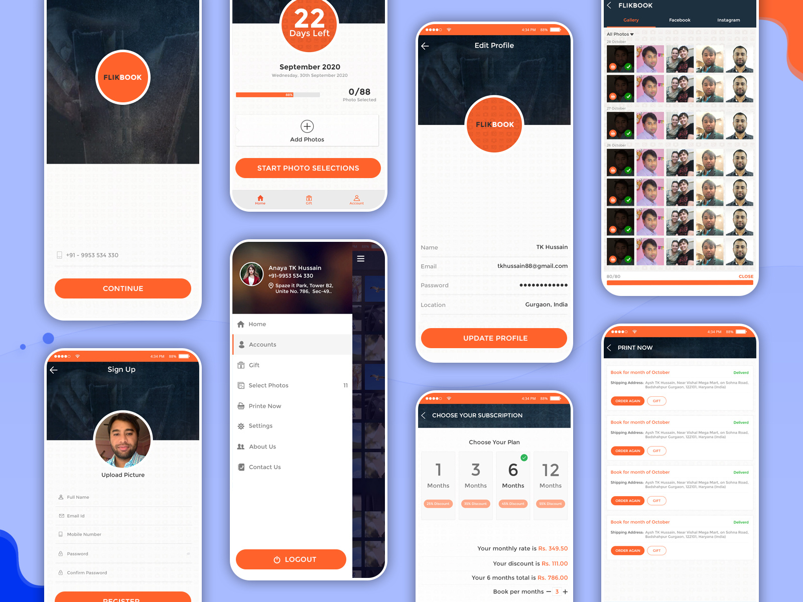 Mobile App Photo Selections by TARIQ HUSSAIN on Dribbble