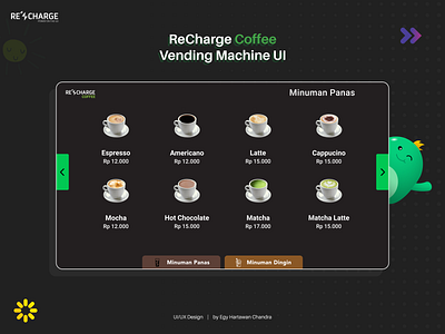Coffee Vending Machine UI - Design Concept by Egy Hartawan Chandra on ...