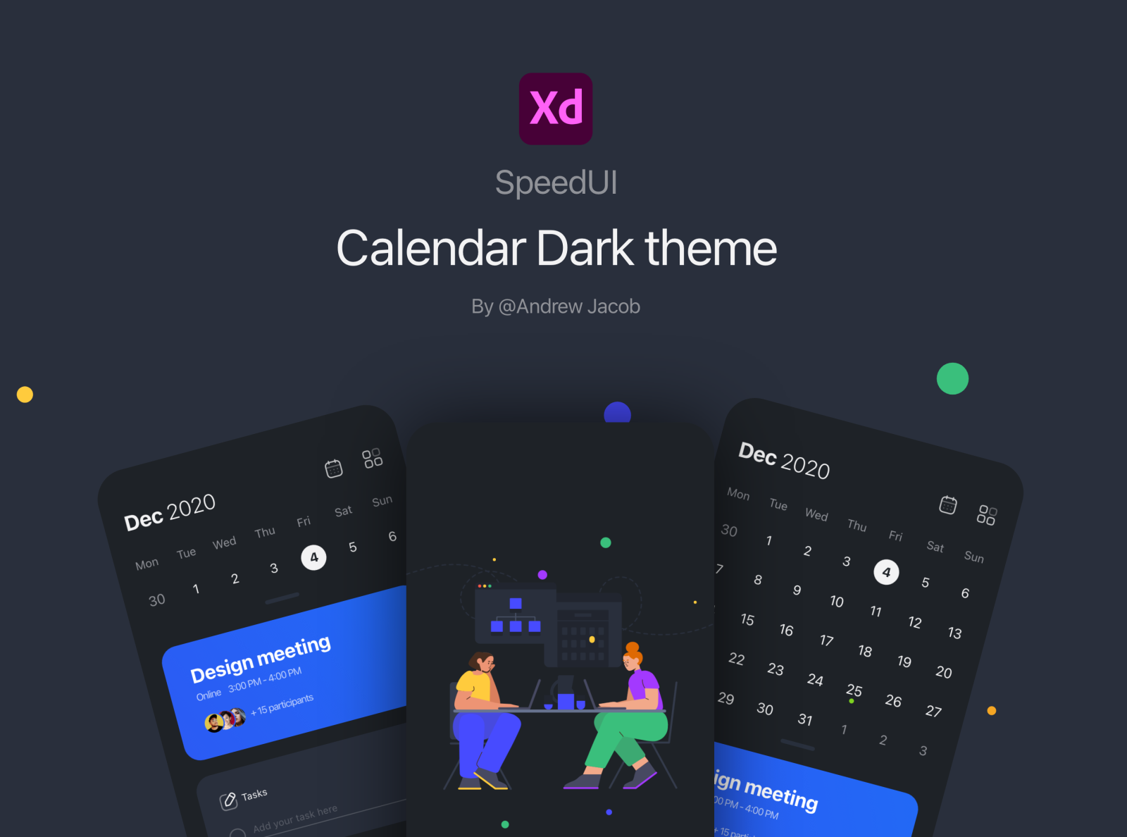 Calendar - SpeedUI Tut by Andrew.J on Dribbble