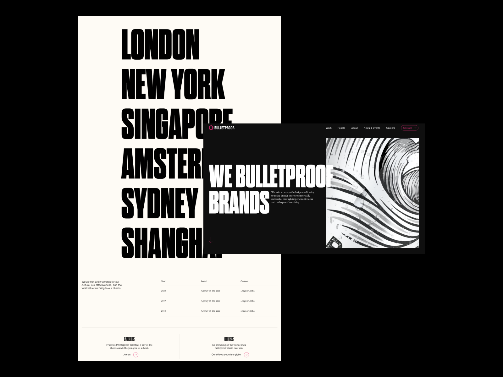 Bulletproof - New Site Launch Shots by Bruno Arizio on Dribbble
