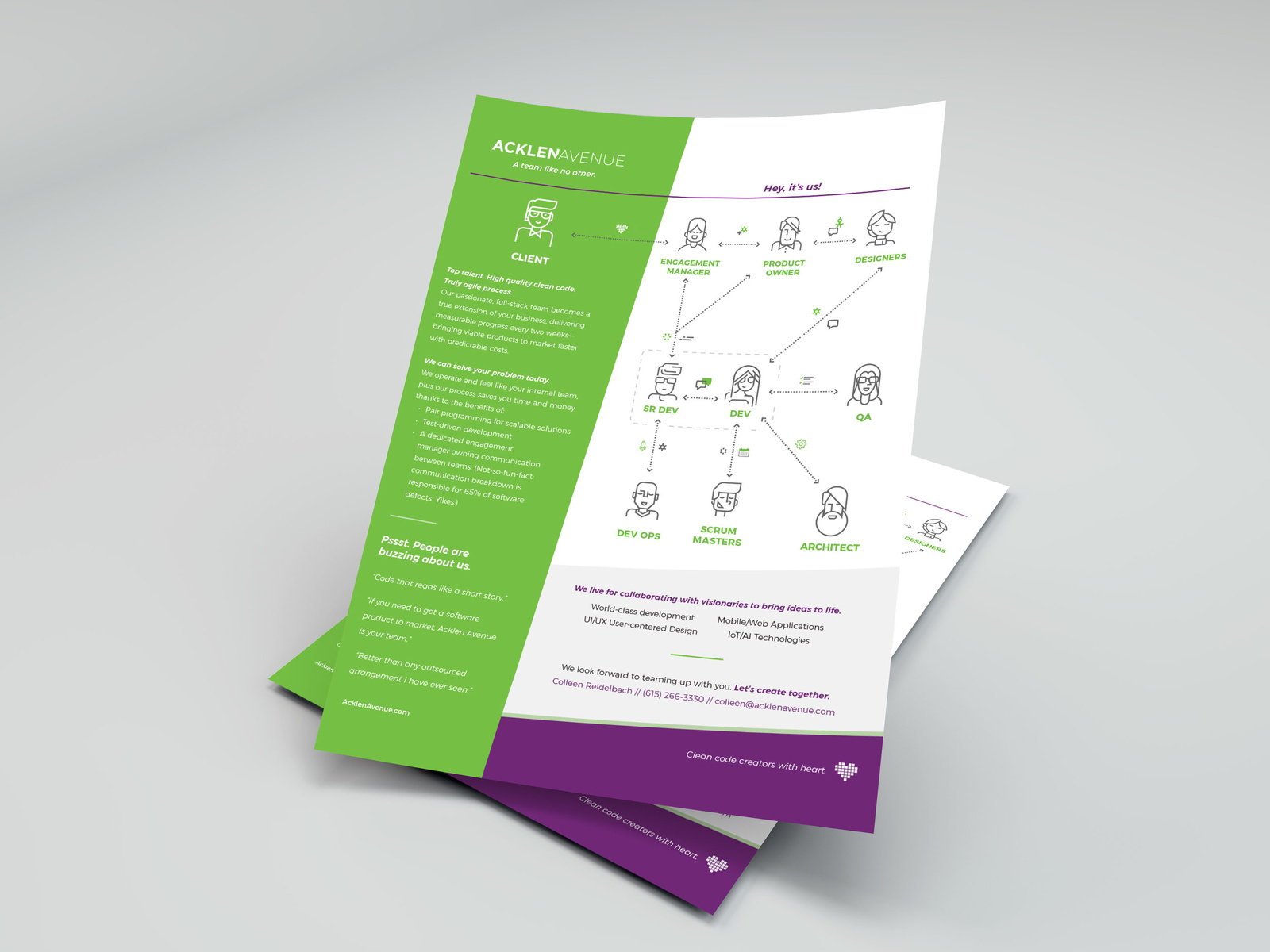 Acklen Avenue one sheeter by Caitlyn Marsh on Dribbble