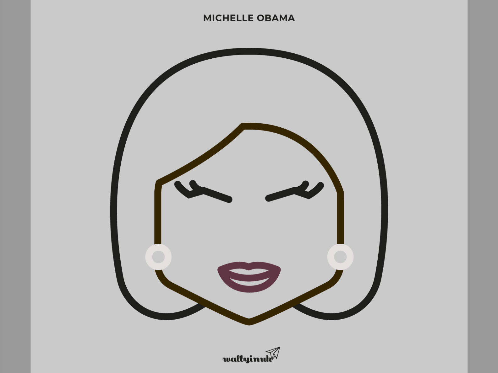 Michelle Obama by veronica urbano on Dribbble