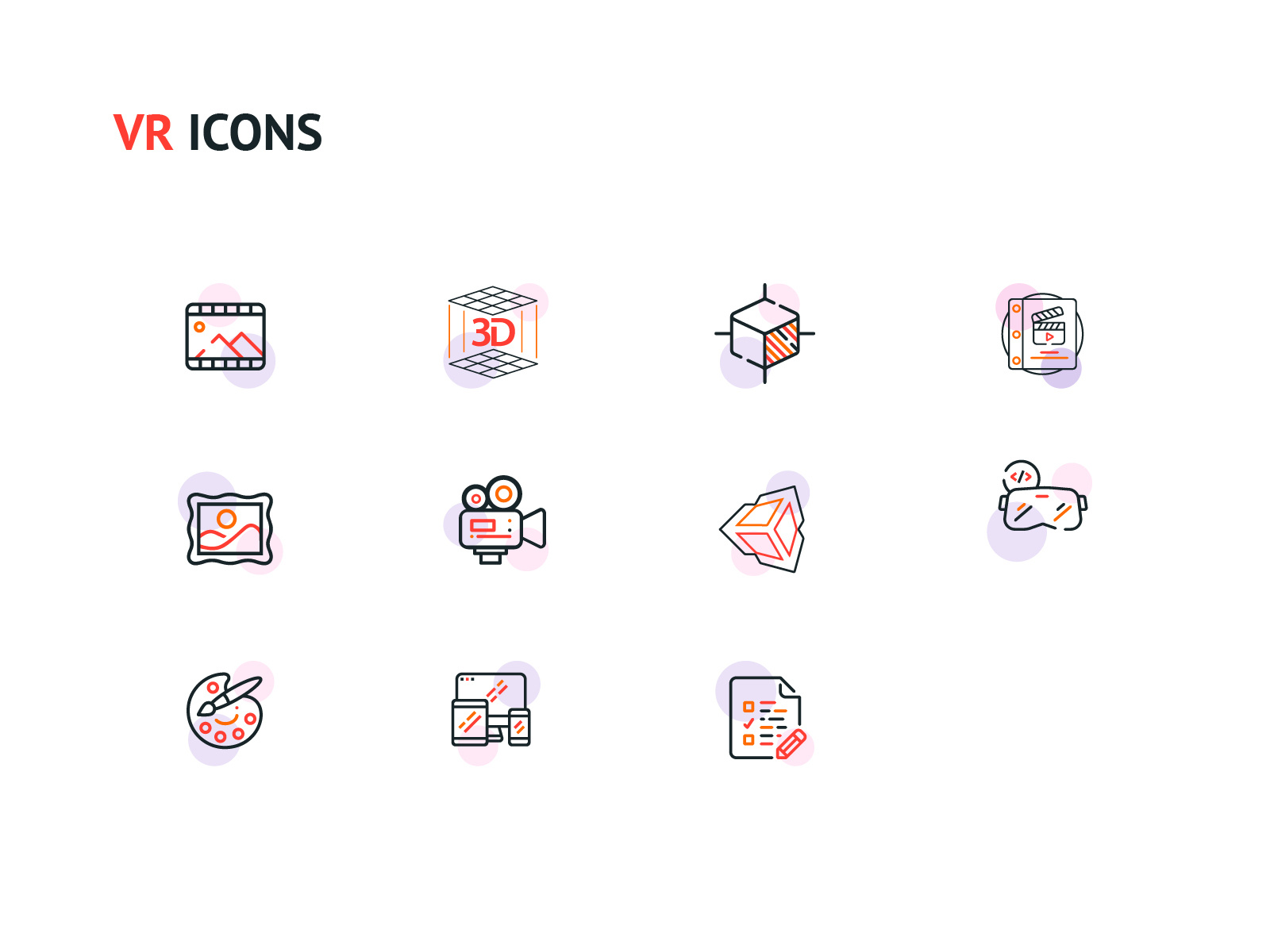 VR icon pack by Jithin on Dribbble