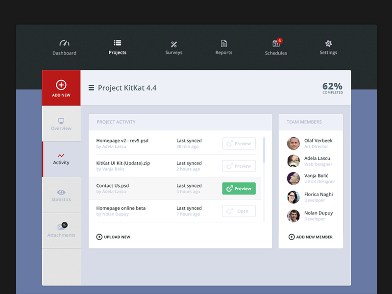Webapp Dashboard 2 by Samir Timezgida on Dribbble