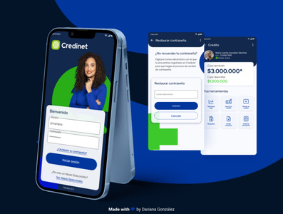 APP Crediner 2.0 by Dariana González on Dribbble