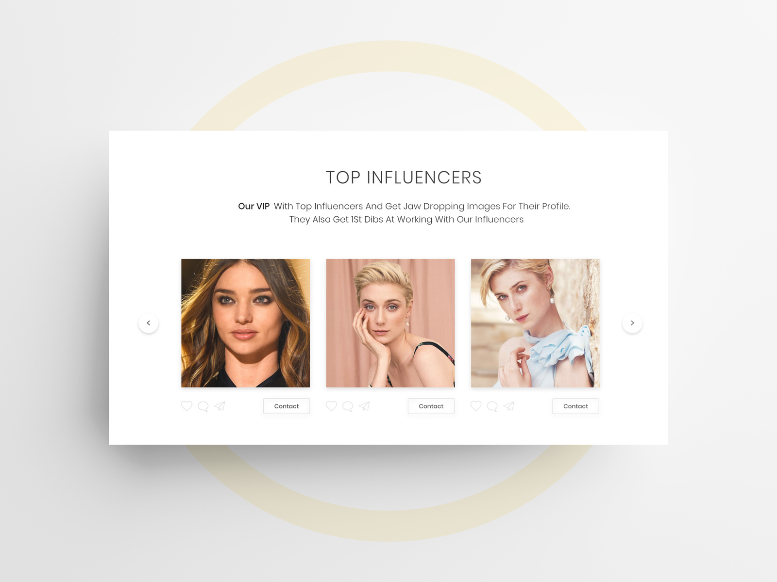 Influencer design by Rareiio on Dribbble