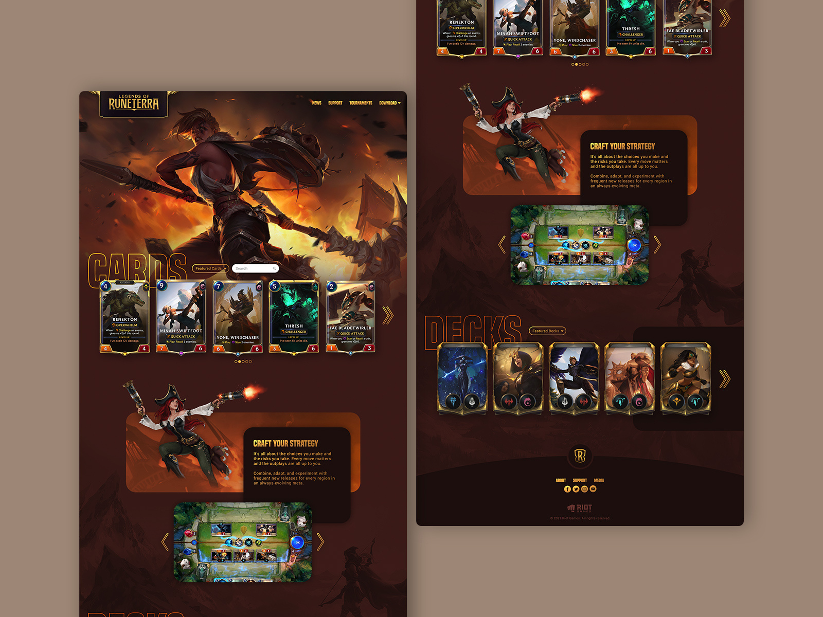 Card Game Website by Shangerz on Dribbble