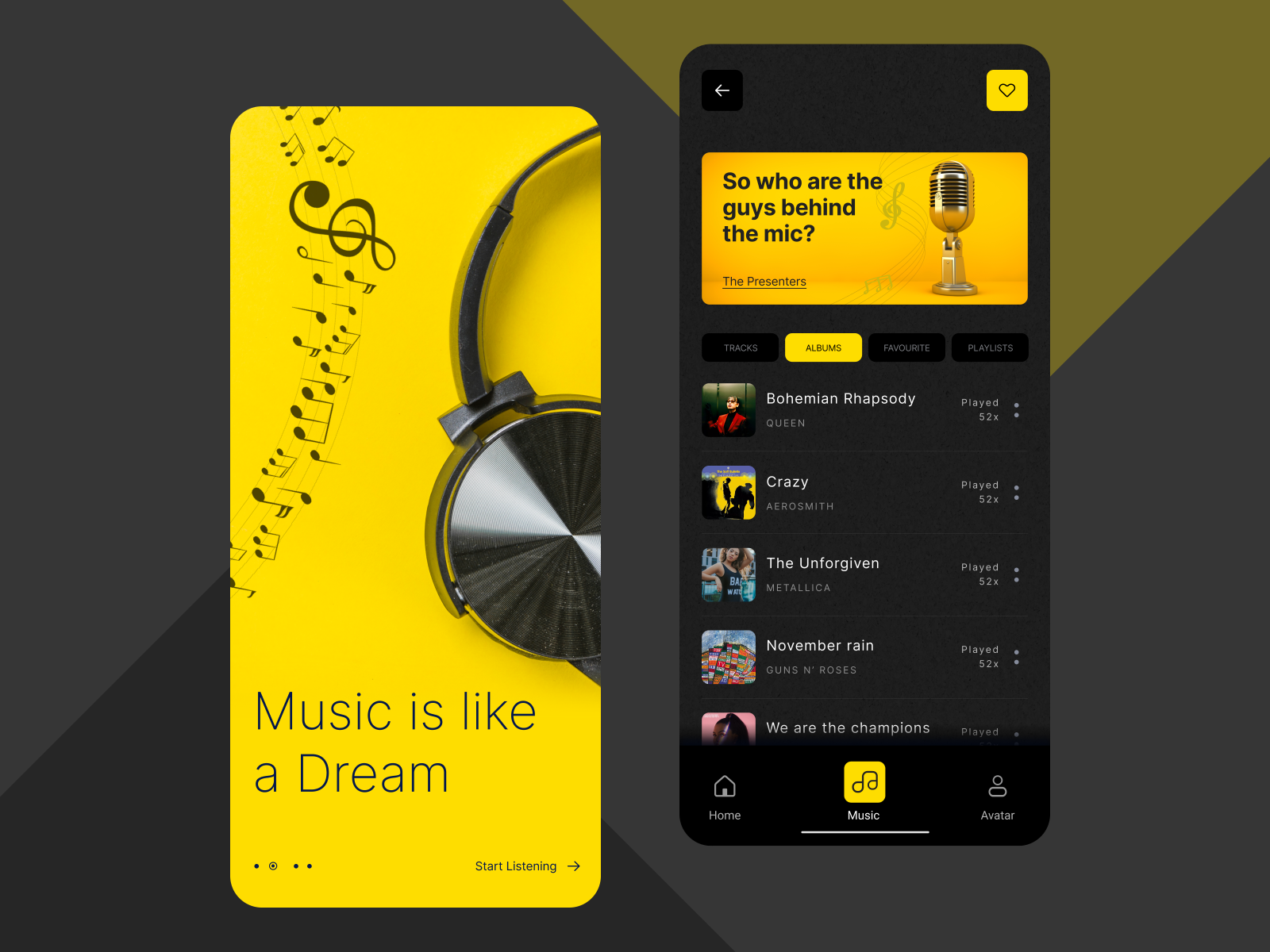 Music Streaming App by CreativePeoples on Dribbble