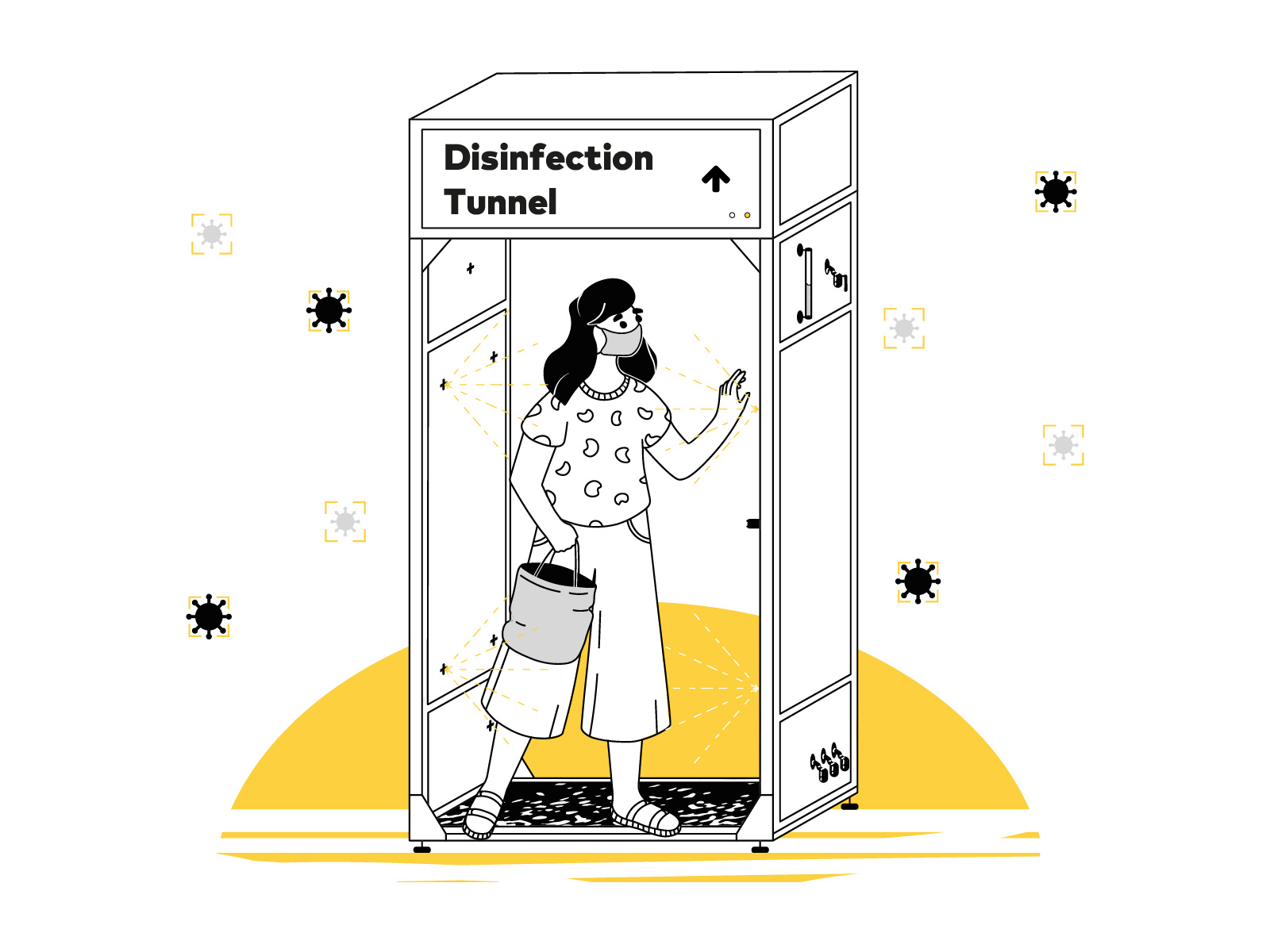 Disinfection Tunnel by Ka on Dribbble