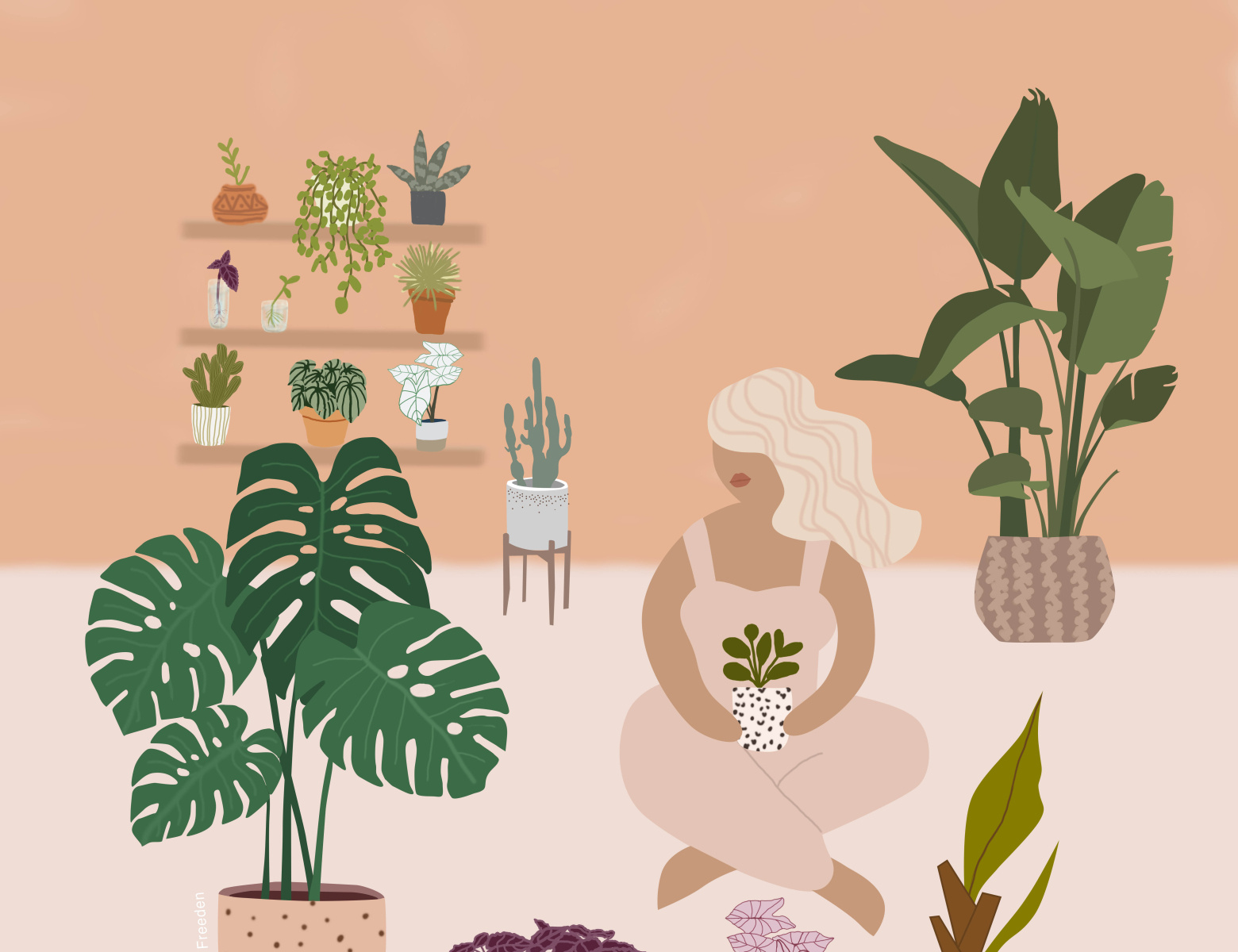 plant lady by Katharina von Freeden on Dribbble