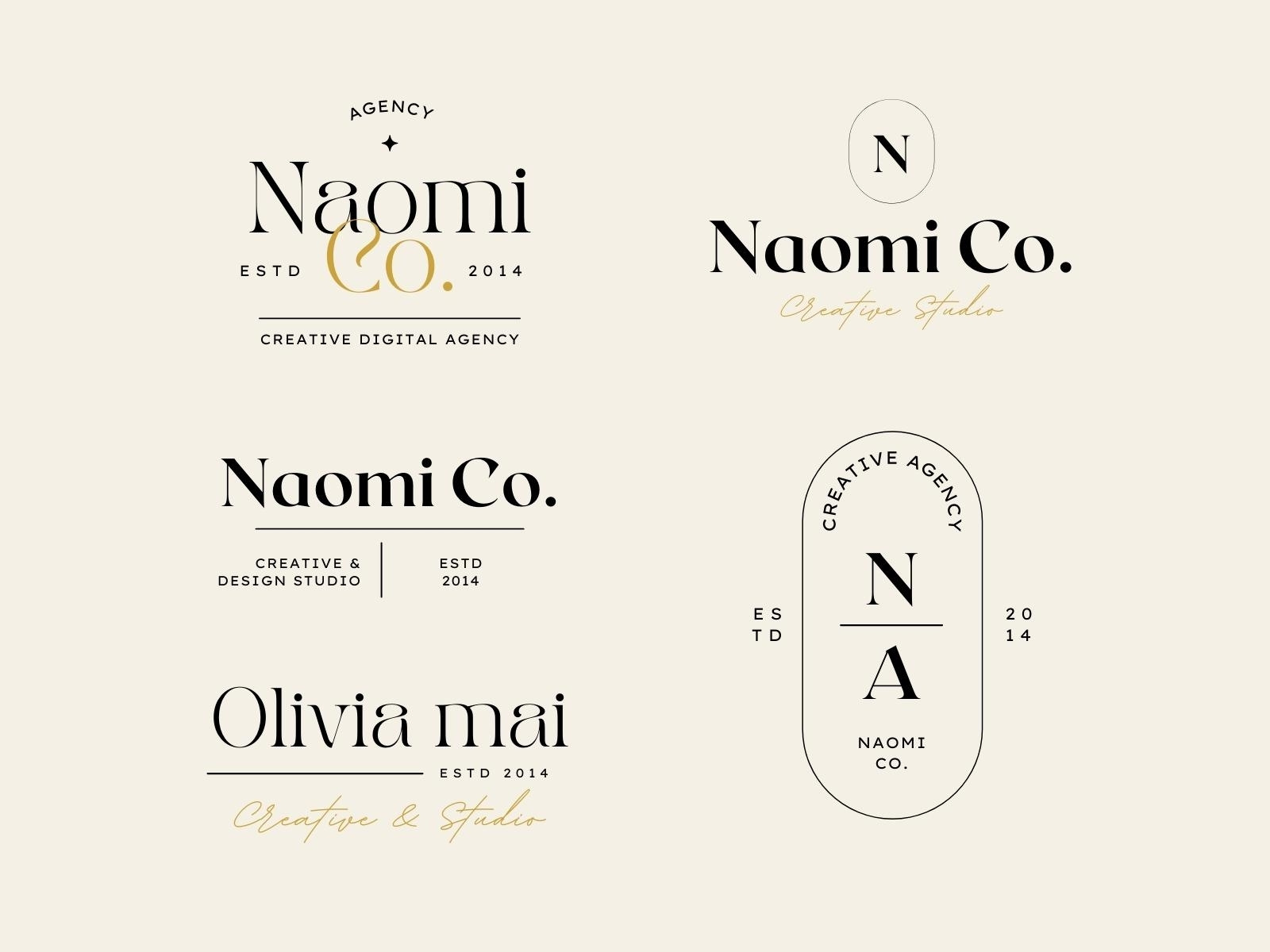 Minimalist and Clean Typography Logo - Canva Template by 480 Studio ...