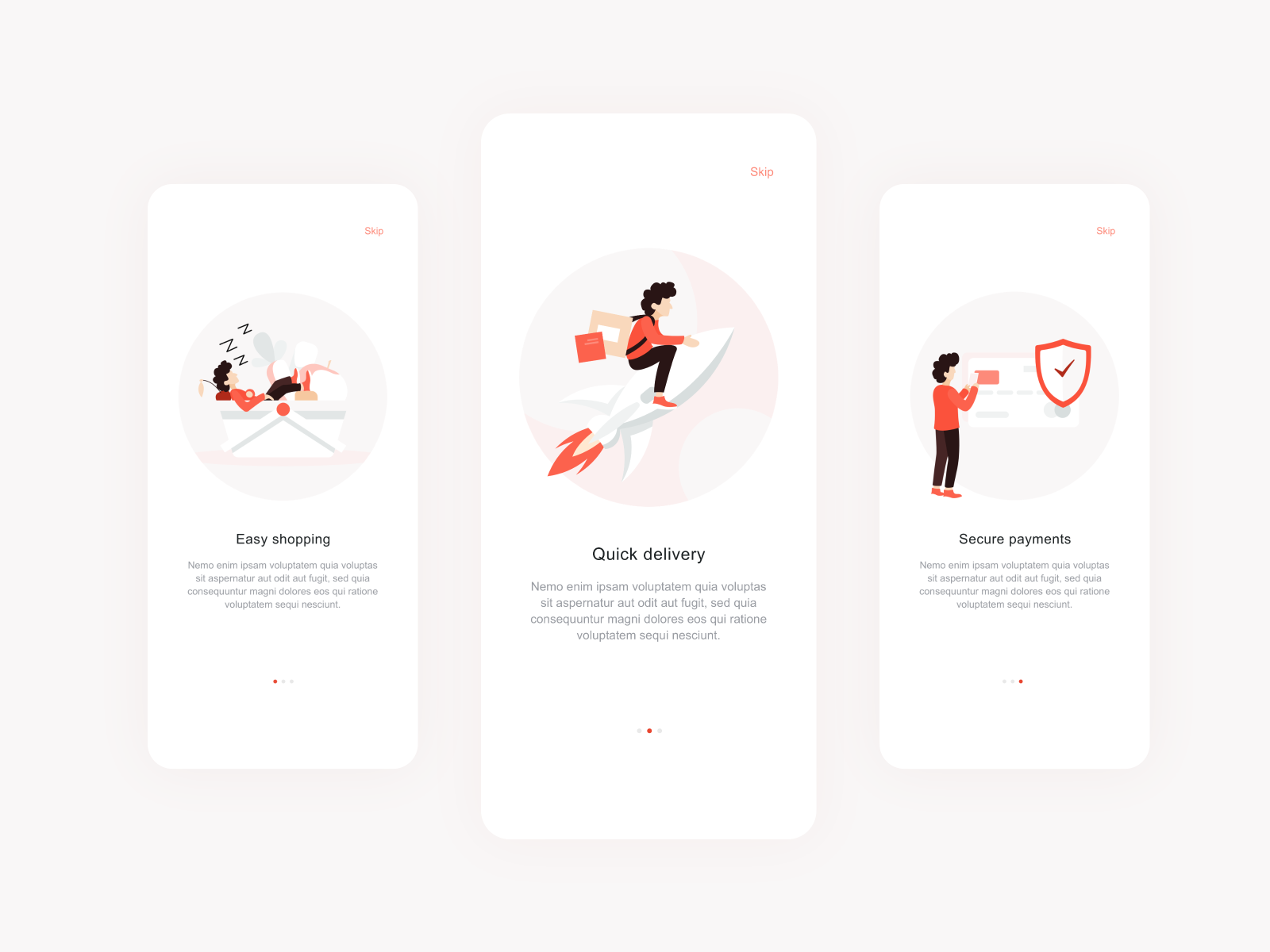 Onboarding screens by Lukas Kavaliauskis for Turing Studio on Dribbble