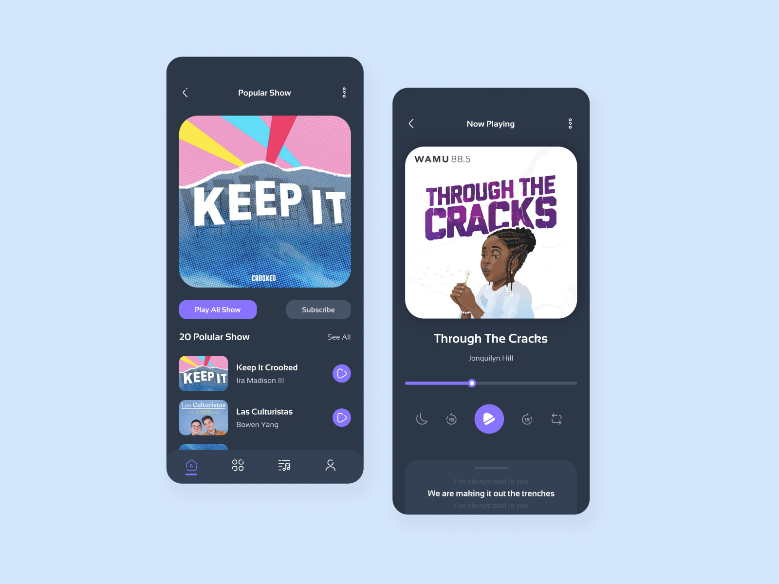 Podcast App Design 🎧 by Olajide Adewumi on Dribbble