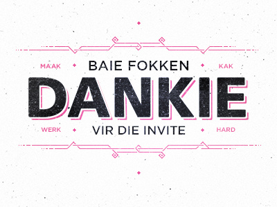 Thanks for the Invite by mw stands for on Dribbble