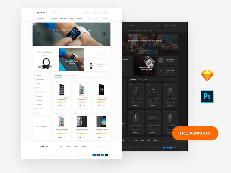 Adobe Xd Ecommerce Website Template By Juan Trigusto On Dribbble