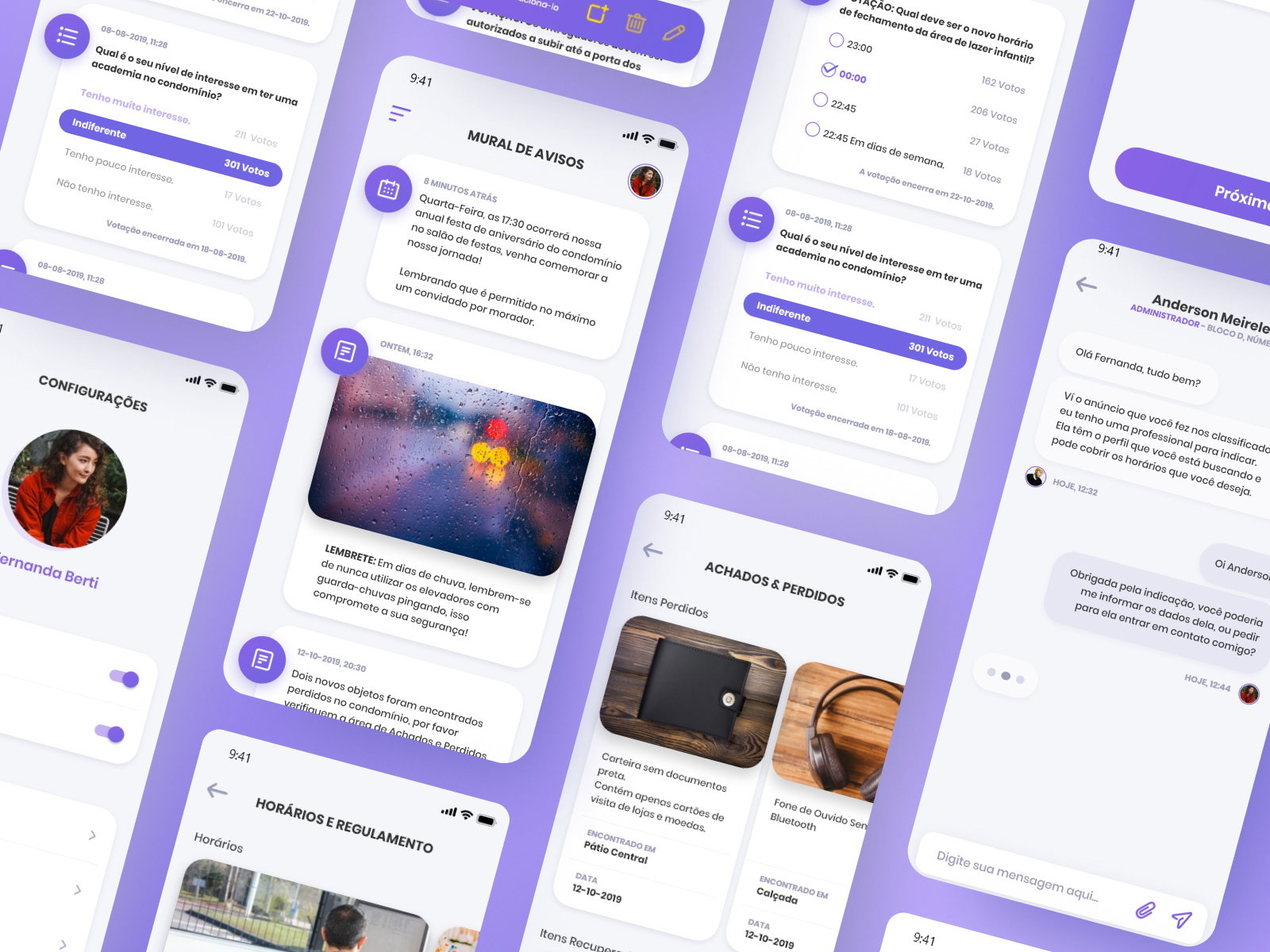 Condominium App UI by Ricardo Verginelli de Almeida on Dribbble