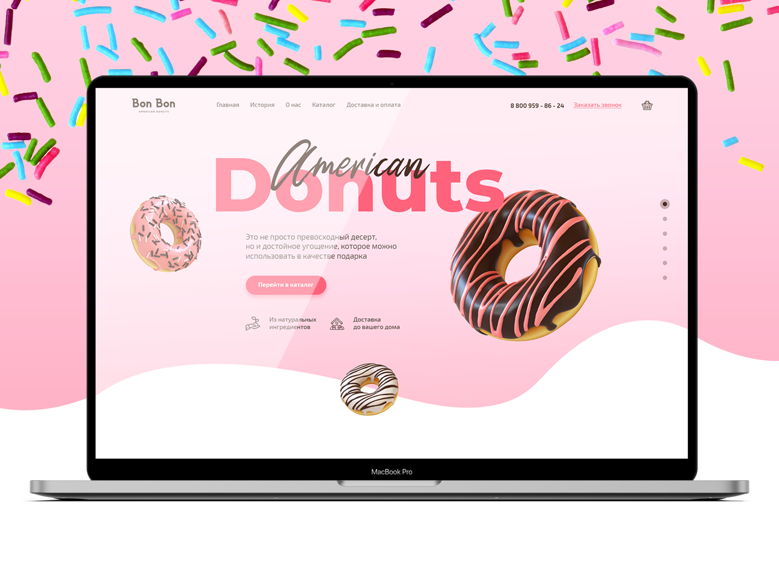 American Donuts - UI/UX Design by Alisa Sidorenkova on Dribbble
