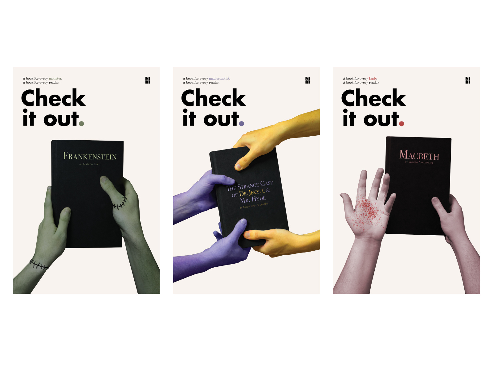 "Check it out" Ad Campaign Posters by Michelle Mayhall on Dribbble