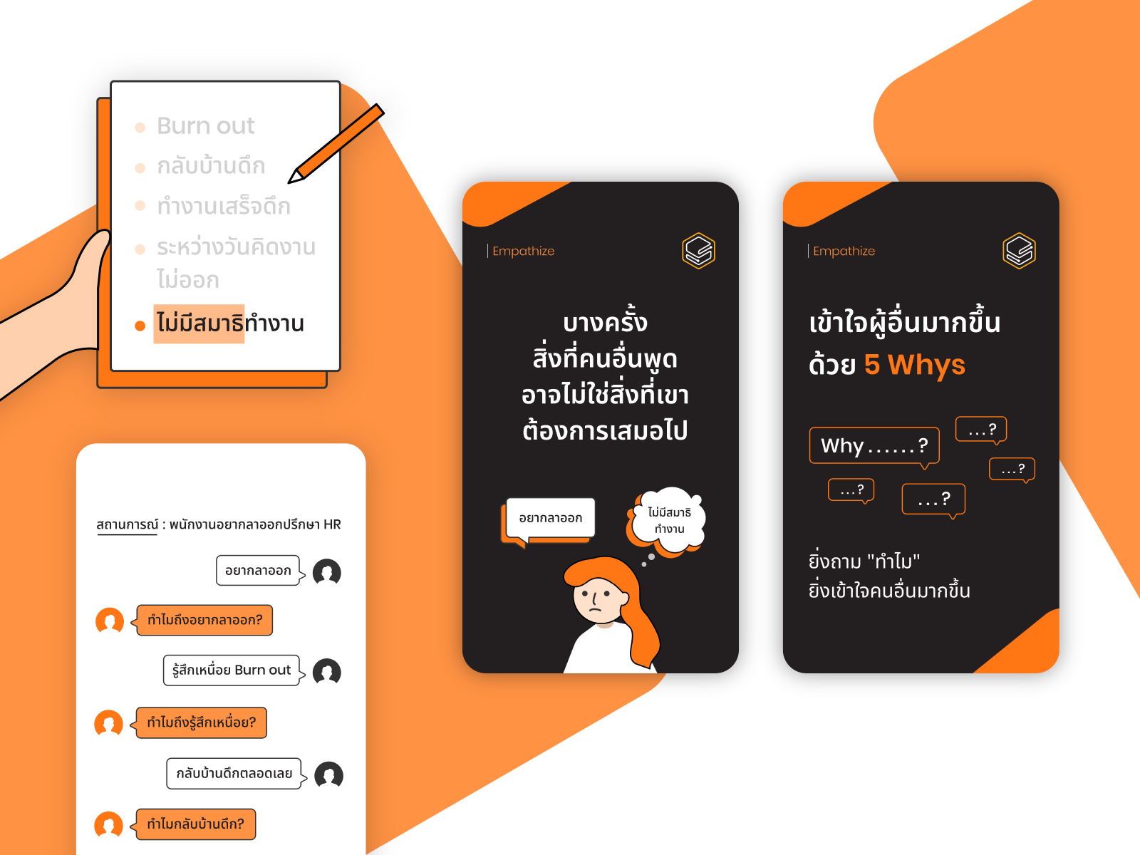 Design Thinking : The 5 Whys by Nantanat Thamthonsiri for Skooldio on Dribbble