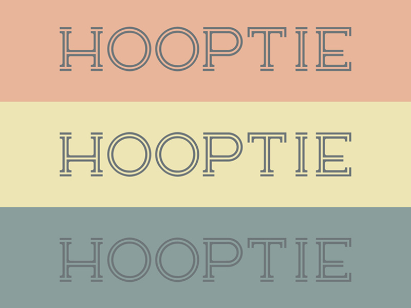 Hooptie Typeface by Sydney Goldstein on Dribbble