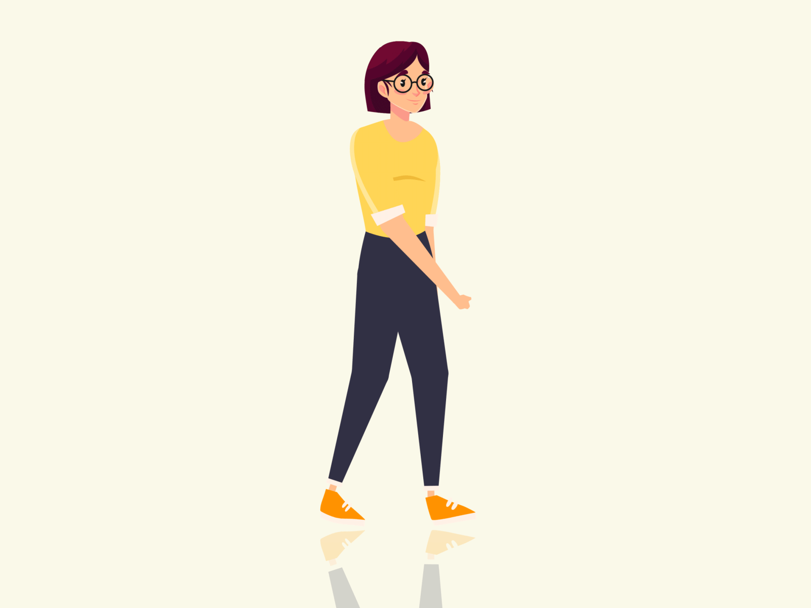 Walk Cycle Animation Gif Animation After Effects By Mograph Workflow 